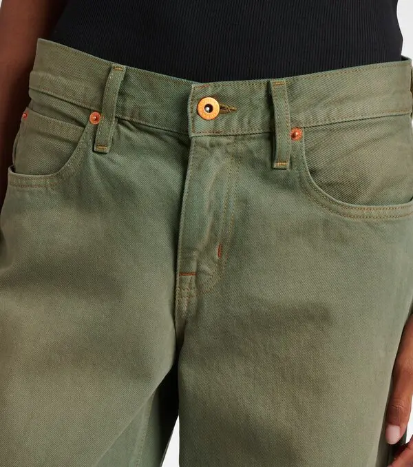 SLVRLAKE Mica Wide-leg Jeans - Green