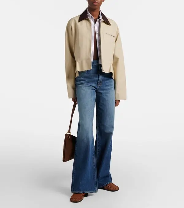 SLVRLAKE Eva Faded Wide-leg Jeans - Blue