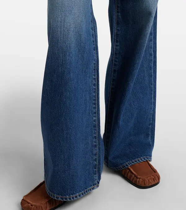SLVRLAKE Eva Faded Wide-leg Jeans - Blue
