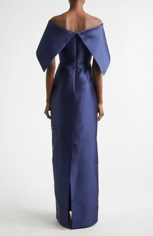 erdem fit and flare dress Short Sleeve Midi Dress l Women's Dresses l HIVE Boutique Palm Beach Midnight Blue / 14 (US 10) main image 1
