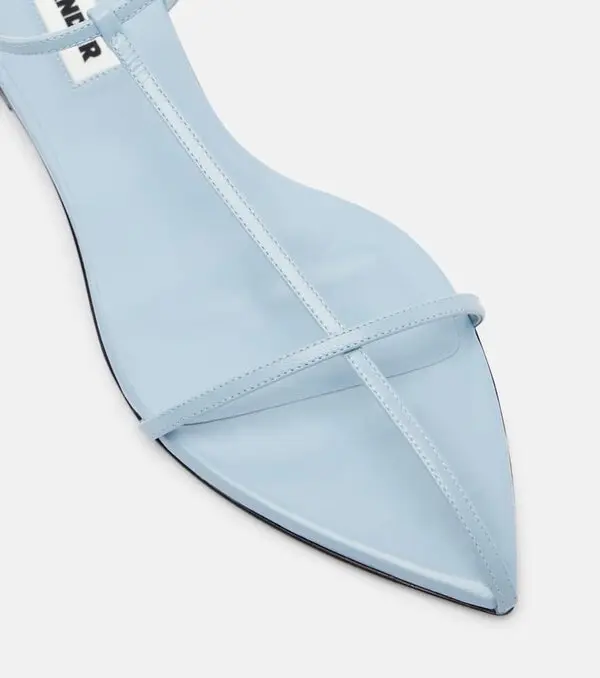 JIL SANDER Cage Leather Sandals