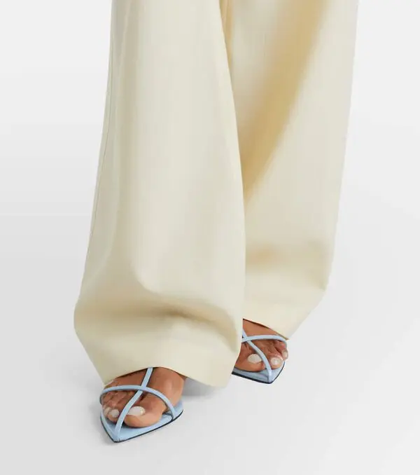JIL SANDER Cage Leather Sandals