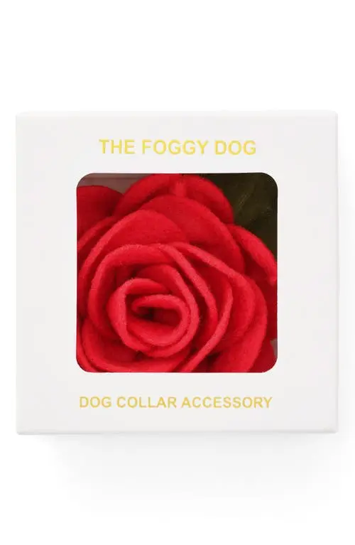 THE FOGGY DOG Dog Collar Flower - Red