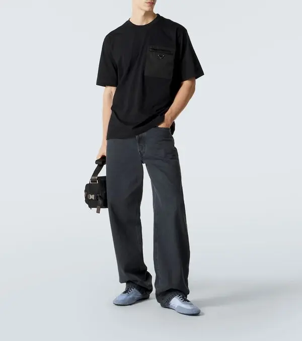 Prada Cotton Jersey T-shirt - Black