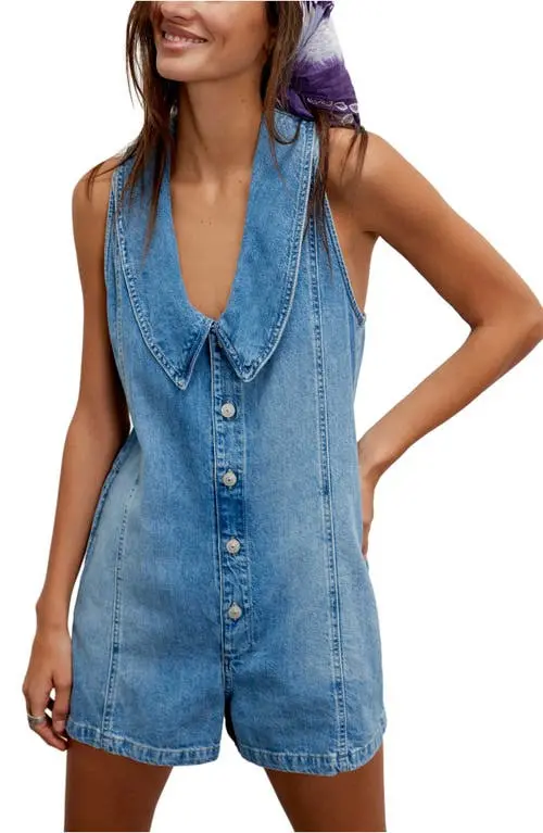 Free People Dover Denim Romper
