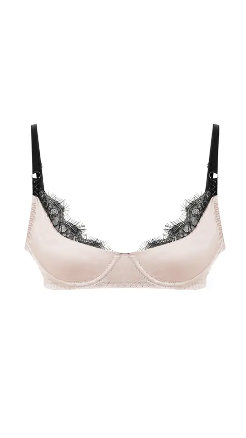 MERS SILK Eos Pure Silk & Lace Bra