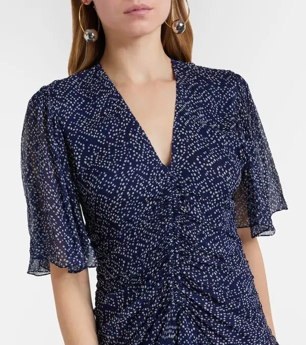 MARANT ETOILE Vivienne Printed Muslin Mini Dress