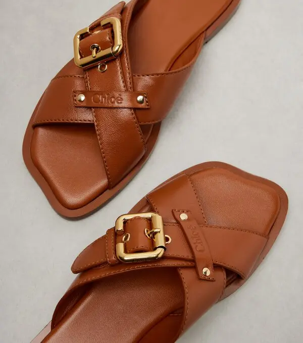 Chloé Leather Slides