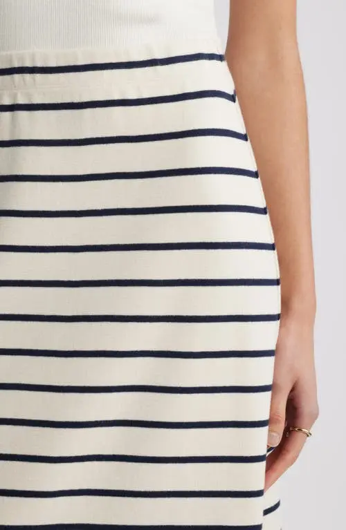 Caslon Striped Knit Midi Skirt