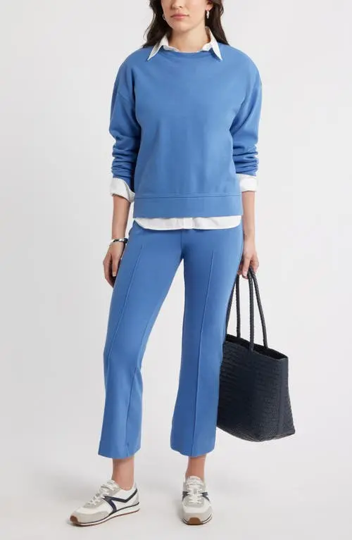 Caslon Stripe Pullover Sweatshirt - Blue Glory