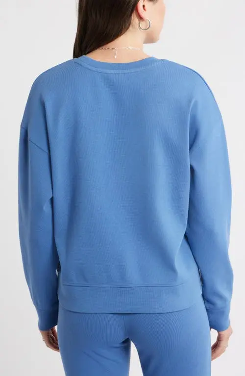 Caslon Stripe Pullover Sweatshirt - Blue Glory