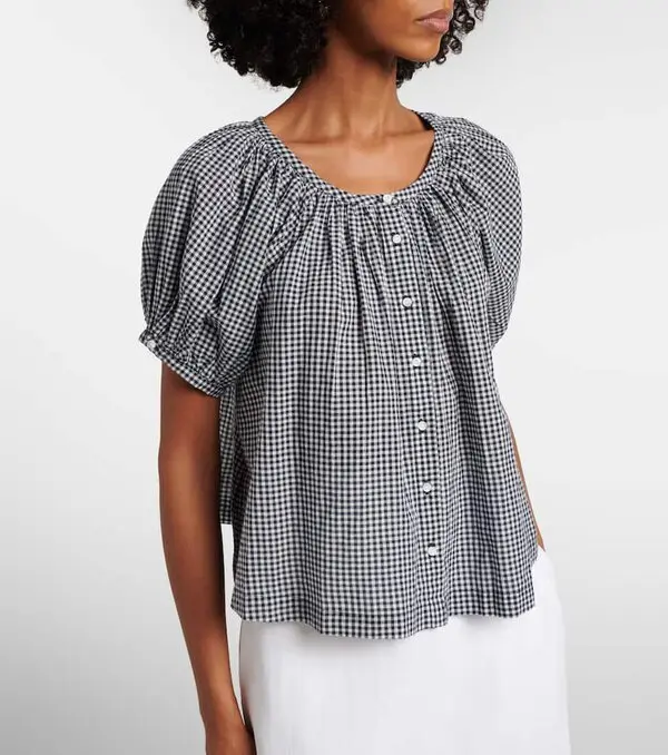 DÔEN June Gingham Cotton Shirt