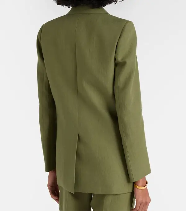 BLAZÉ MILANO Midday Sun Linen Blazer - Green