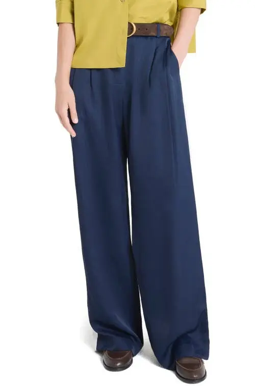 TWP Sulli Side Stripe Pants - Midnight/bone