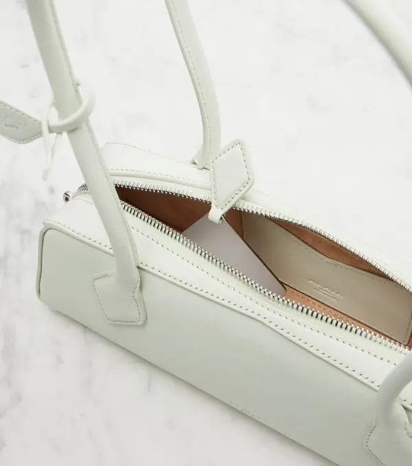 Alaïa Le Teckel Small Leather Shoulder Bag - White