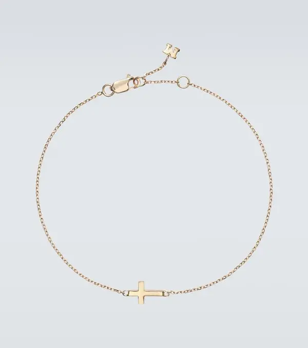 Mateo Mini Cross 14kt Bracelet - Gold