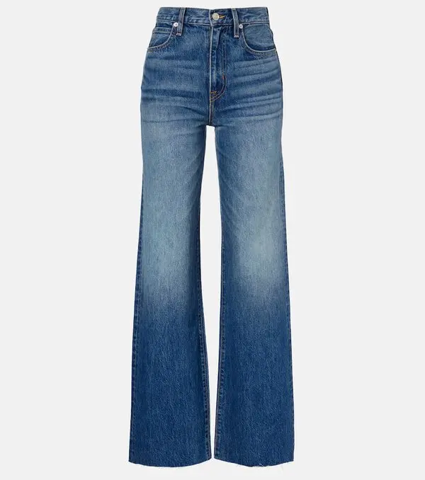 SLVRLAKE Grace Faded Wide-leg Jeans - Blue
