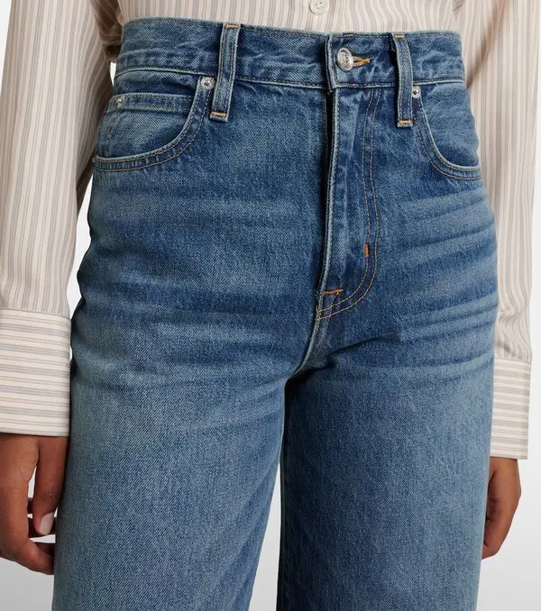 SLVRLAKE Grace Faded Wide-leg Jeans - Blue