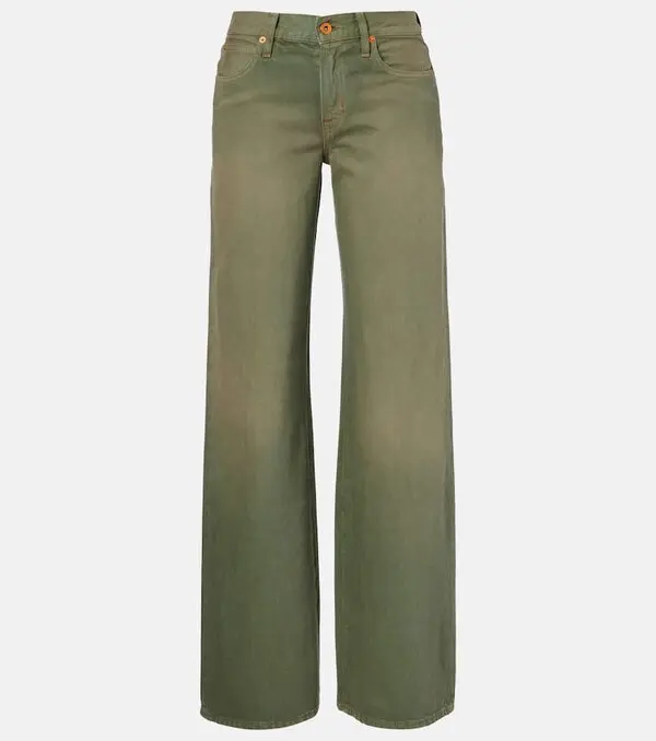 SLVRLAKE Mica Wide-leg Jeans - Green