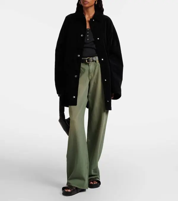SLVRLAKE Mica Wide-leg Jeans - Green