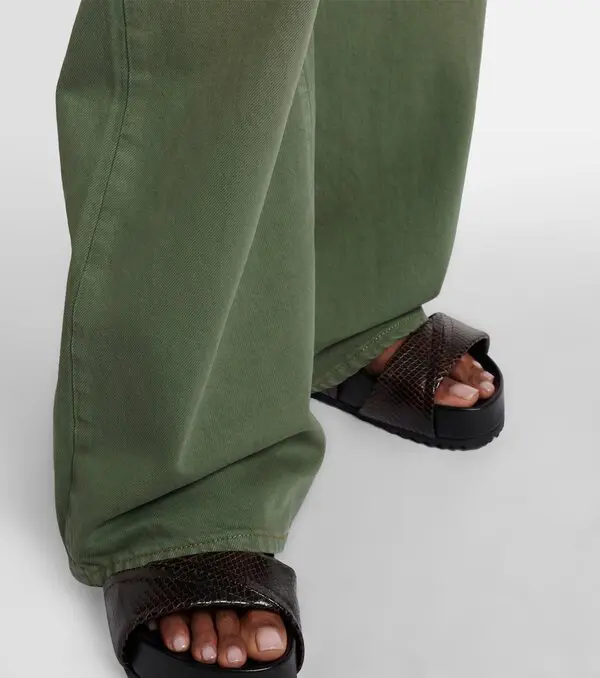SLVRLAKE Mica Wide-leg Jeans - Green