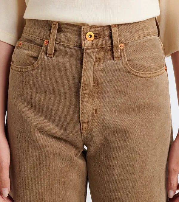 SLVRLAKE Grace Wide-leg Jeans - Brown