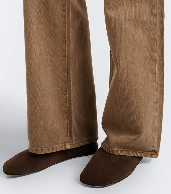 SLVRLAKE Grace Wide-leg Jeans - Brown