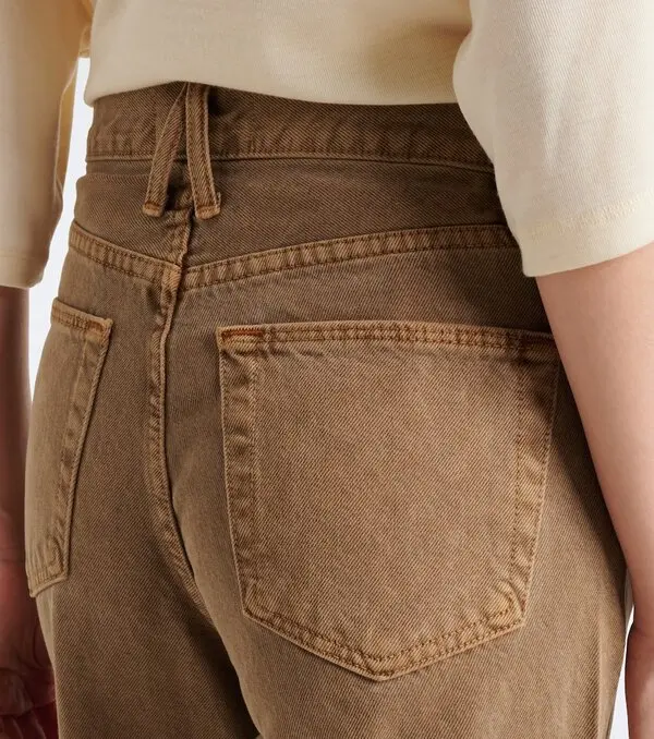 SLVRLAKE Grace Wide-leg Jeans - Brown