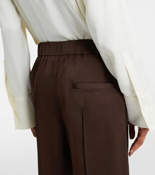 JIL SANDER Wide-leg Viscose Pants