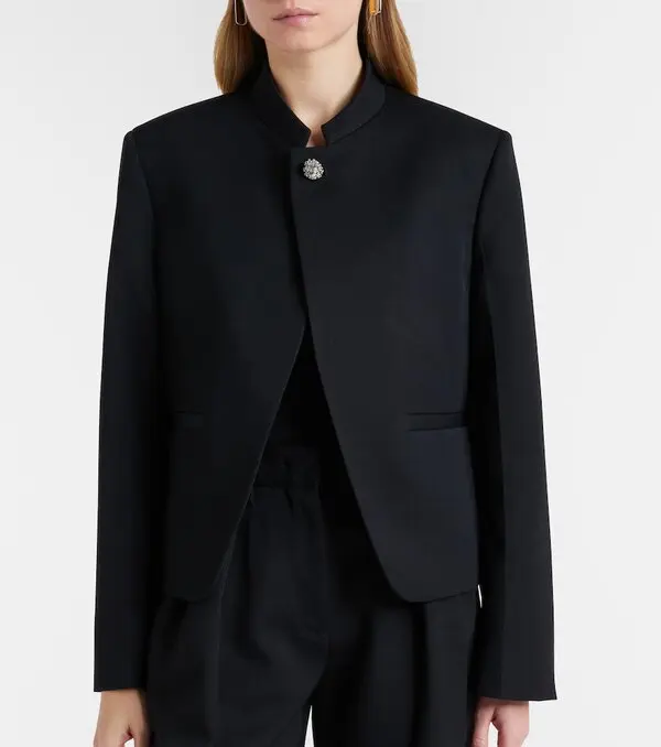 JIL SANDER Wool Jacket With Band Collar