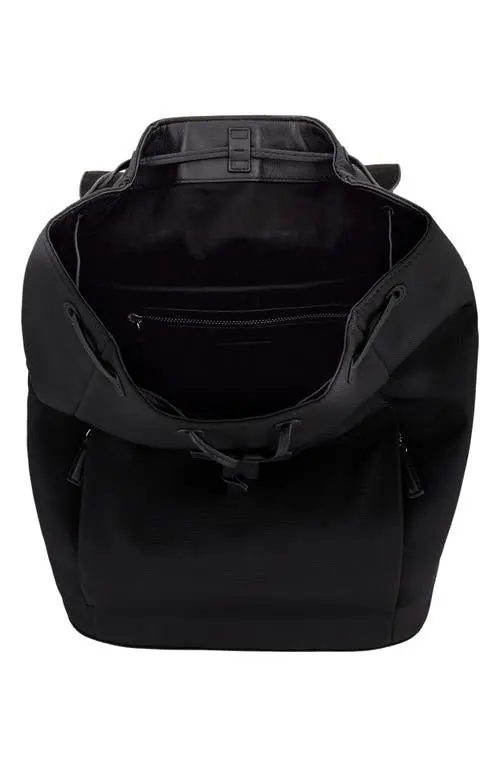 Vince Drayton Leather & Nylon Flap Backpack