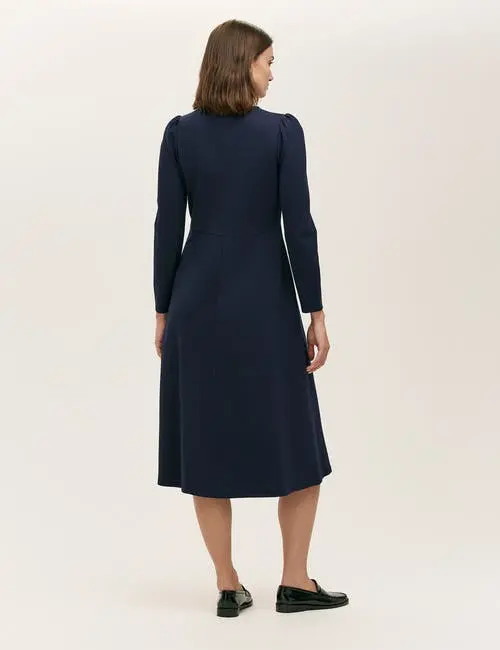 FINERY LONDON Gilly Ponte Jersey Midi Dress