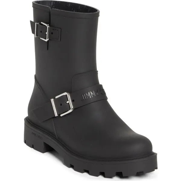 JIMMY CHOO Waterproof Moto Boots