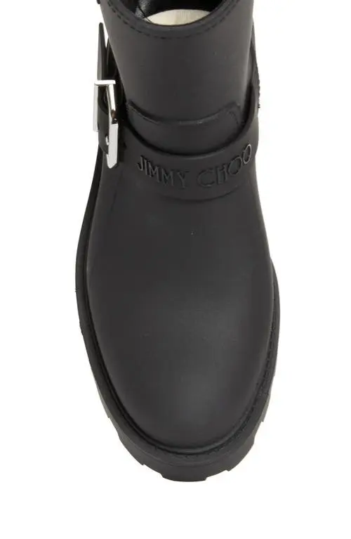 JIMMY CHOO Waterproof Moto Boots