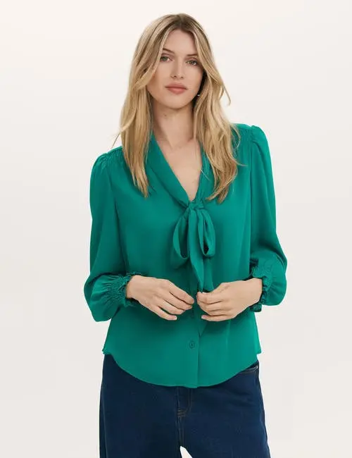 FINERY LONDON Mavis Chiffon Blouse