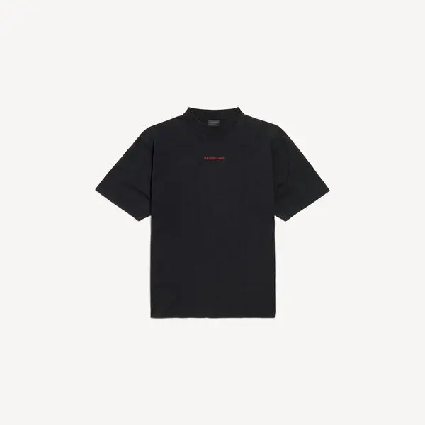 Balenciaga Back Medium Fit T-shirt - Black
