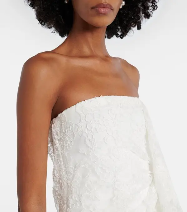 Christopher Esber Floating Draped Lace Gown