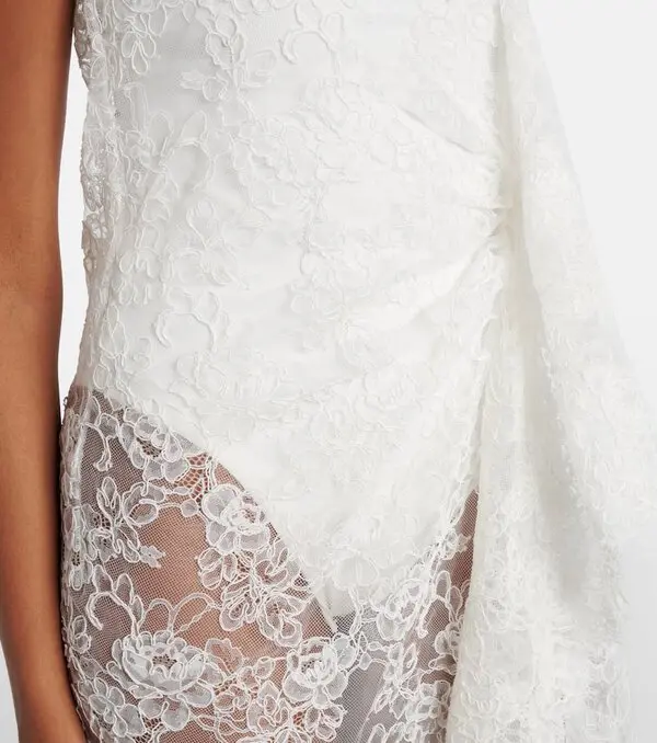 Christopher Esber Floating Draped Lace Gown