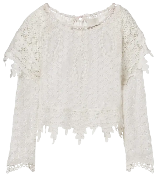 Isabel Marant Hyliana Lace Top - White