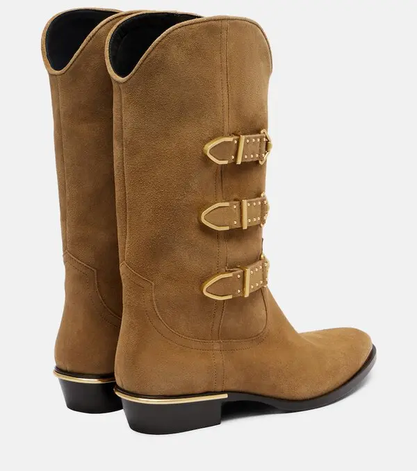 Isabel Marant Étoile Mexia 35 Suede Cowboy Boots - Brown