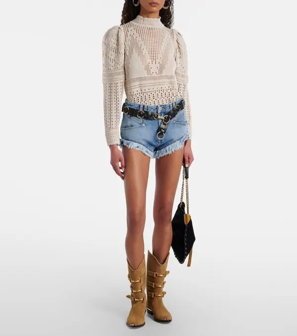Isabel Marant Étoile Mexia 35 Suede Cowboy Boots - Brown