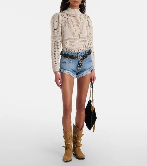 Isabel Marant Étoile Mexia 35 Suede Cowboy Boots - Brown