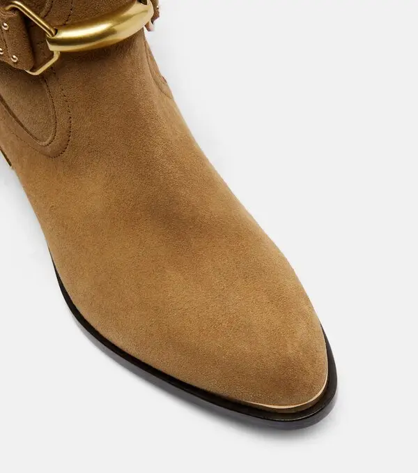 Isabel Marant Étoile Mexia 35 Suede Cowboy Boots - Brown