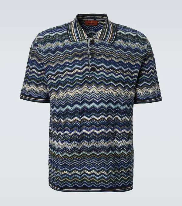 Missoni Zigzag Cotton Polo Shirt