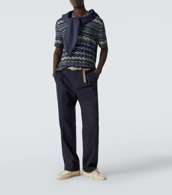 Missoni Zigzag Cotton Polo Shirt