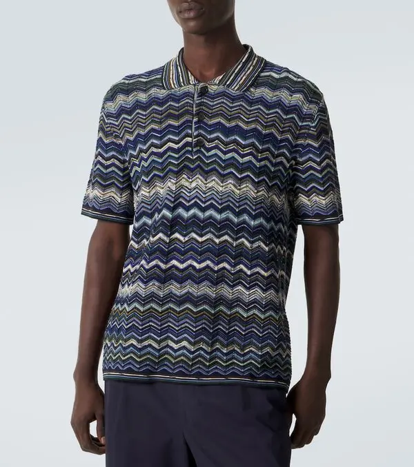 Missoni Zigzag Cotton Polo Shirt