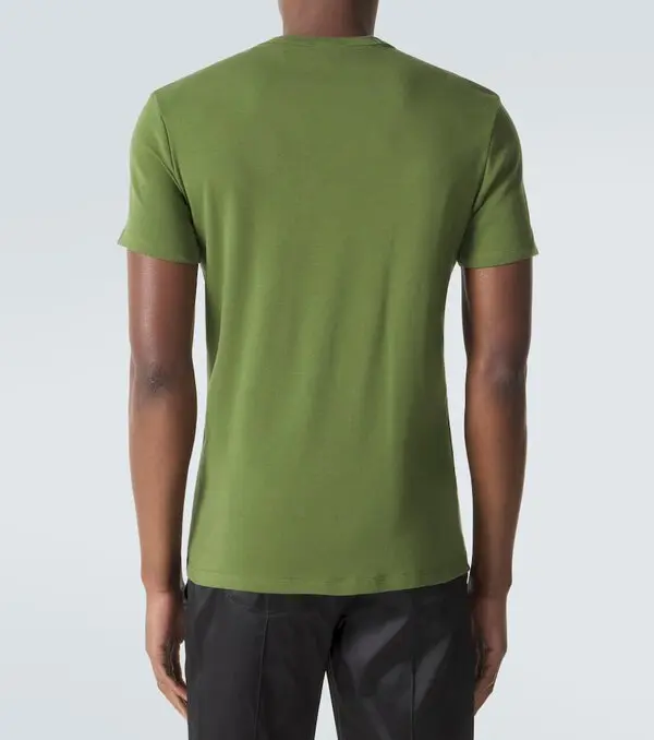 TOM FORD Cotton-blend Jersey T-shirt - Green