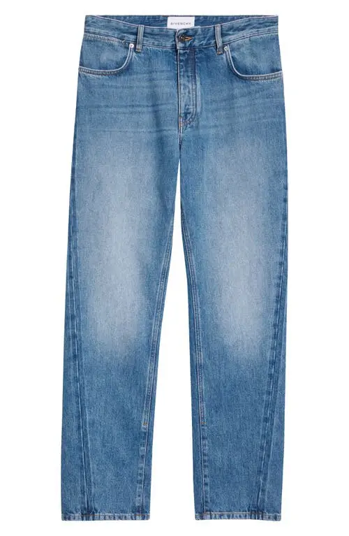 Givenchy Couture Seam Straight Leg Jeans - Medium Blue