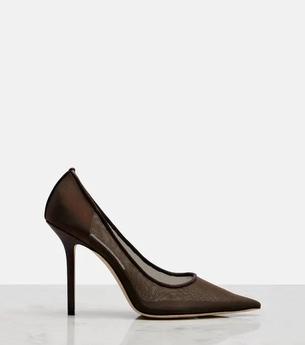 JIMMY CHOO Love 100 Mesh Pumps
