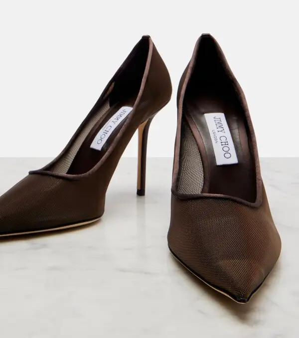 JIMMY CHOO Love 100 Mesh Pumps